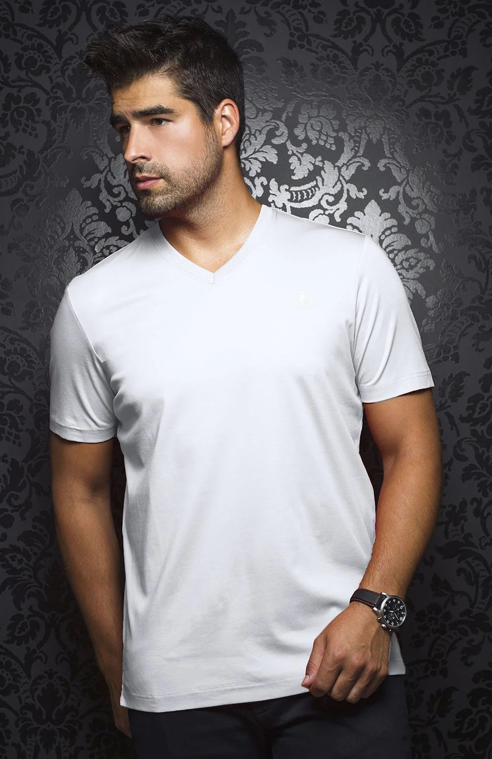 V-MICHAEL T-SHIRT "WHITE" – Gdaoust.com