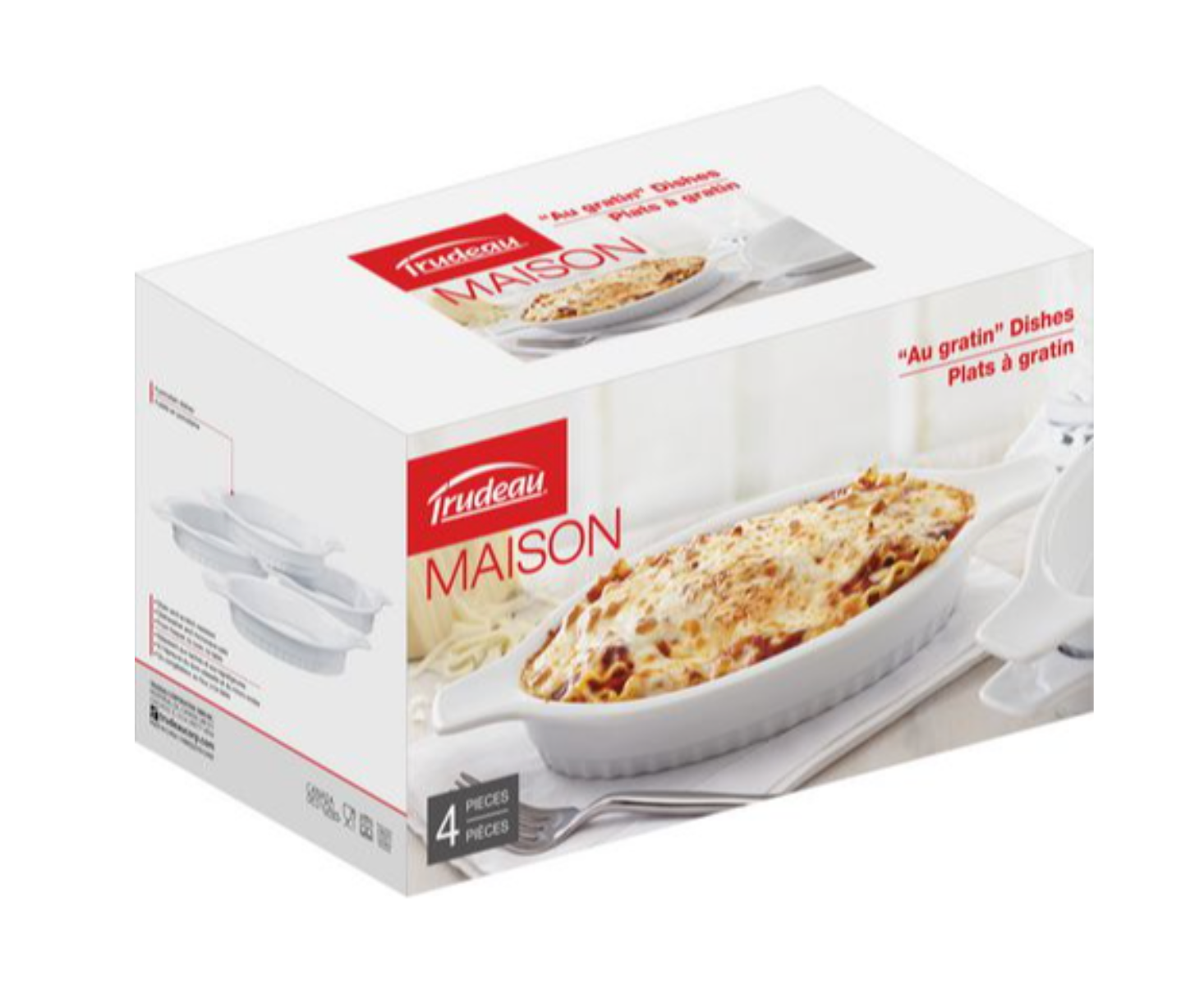 Trudeau 4-Piece Au Gratin Dish Set – Gdaoust.com